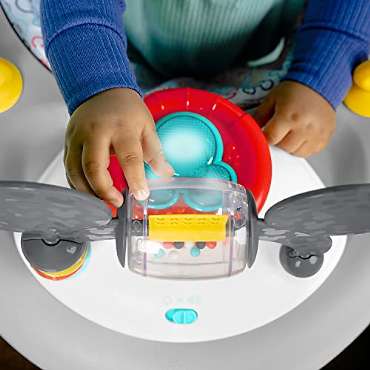 Bright Starts Disney Baby Mickey Mouse Original Bestie 2-in-1 Baby Activity Walker - Easy Fold Frame and Removable-Toy Station, 6 Months and up