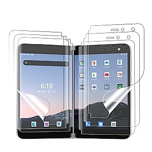 (3 Pack) Orzero Compatible for Microsoft Surface Duo (Premium Quality) Edge to Edge (Full Coverage) Screen Protector, High Definition Anti-Scratch Bubble-Free (Lifetime Replacement)