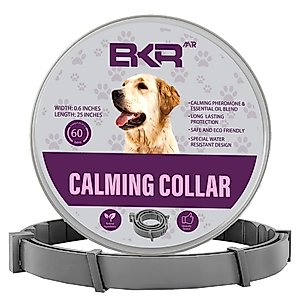 BKRMART Calming Collar for Dogs Relief Anxiety Stress Separation Anxiety Relief for Dogs Bad Behavior 25 Inches Size Flexible Adjustable Pheromones Calm, 1 Pack