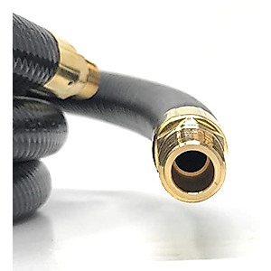 8' LP Propane Gas Hose Pressure Washer Hose Air Hose Assembly 1/4 Male NPT x 1/4 Male NPT [948-838] High or Low Pressure for LP Gas Tanks RV BBQ Grills Heaters Air Compressor