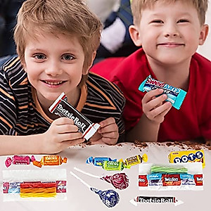 Assorted Bulk Candy, Individually Wrapped - Bulk Candy 5 LB Box Variety Pack with Tootsie Rolls, Tootsie Pops, Assorted Laffy Taffy's, Dots, Twizzlers, Assorted Jolly Rancher & Snacks More!