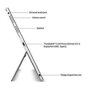 Dell Latitude 7320 Tablet PC 13.3 inch FHD, Intel Core i7-1180G7 Processor, 16GB Ram, 256GB NVMe SSD, Webcam, Thunderbolt, Windows 11 Pro (Renewed), Silver