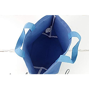 GlobalEdge Dean & Deluca Hawaii Blue Canvas Tote Shoulder Bag