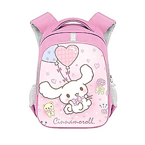Cartoon Cute Backpack Ku-ro-mi My-Melody Cinn-amo-roll Cosplay Schoolbag Kawaii Student School Bag for Girls Birthday Gifts pink 40