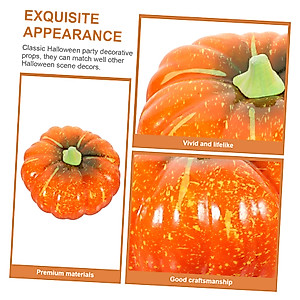ABOOFAN Simulation Pumpkin Ornaments Foams Pumpkins Pumpkin Model Halloween Decoration Decorative Pumpkin Halloween Party Decor Simulated Pumpkin Decor Pumpkin Prop Artificial Fake Pumpkin