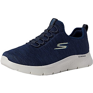 Skechers Men's Gowalk Flex-Athletic Slip-On Casual Walking Shoes with Air Cooled Foam Sneakers, Navy/Blue 2, 10.5