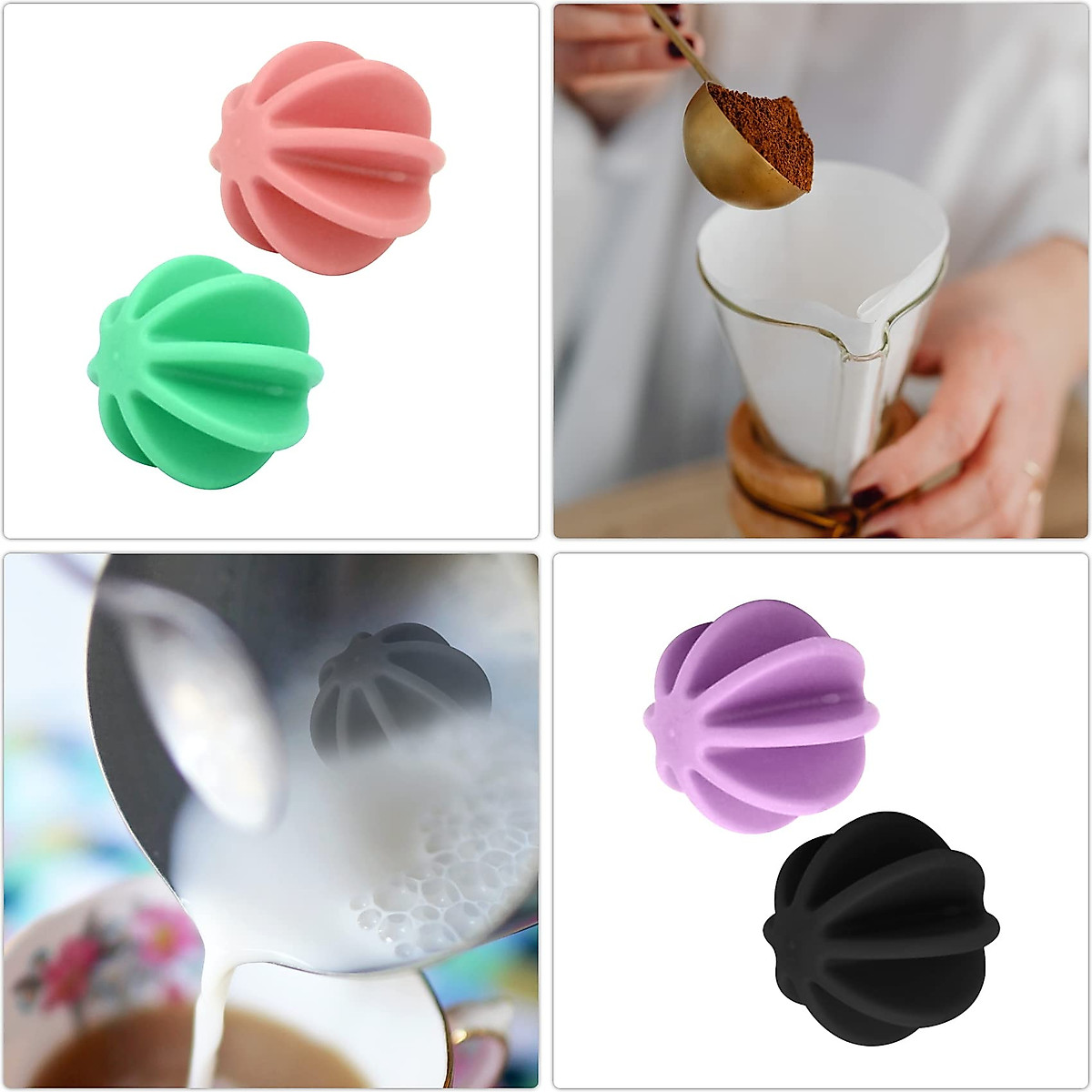 Shaker Balls Shaker Bottle Ball Replacement Milkshake Protein Powder Whisk Ball for Shaker Cup Bottle (4 Pcs Mixed Color Plastic)