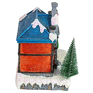 Northlight 7" Red LED Lighted Post Office Christmas Village Decoration