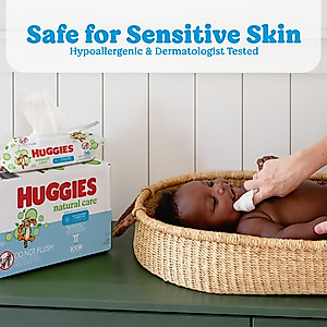 Huggies Natural Care Refreshing Baby Wipes, Hypoallergenic, Scented, 1 Flip-Top Pack (56 Wipes Total)