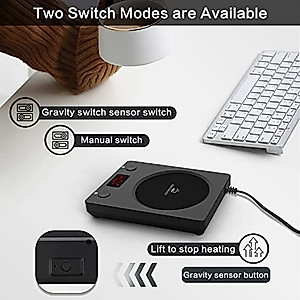 SEALON Mug Warmer for Desk with Auto Shut Off Electric Mug Warmer Office Home Use Cup Warmer Plate for Coffee Milk, Tea, Water, Christmas/Birthday Gift…