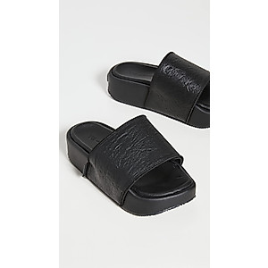 adidas Women's Y-3 Slides, Black/Black/Corewhite, 5.5 Medium US