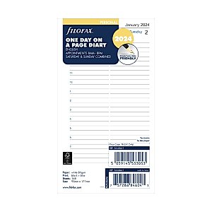 Filofax Personal day per page English appointments diary - 2024