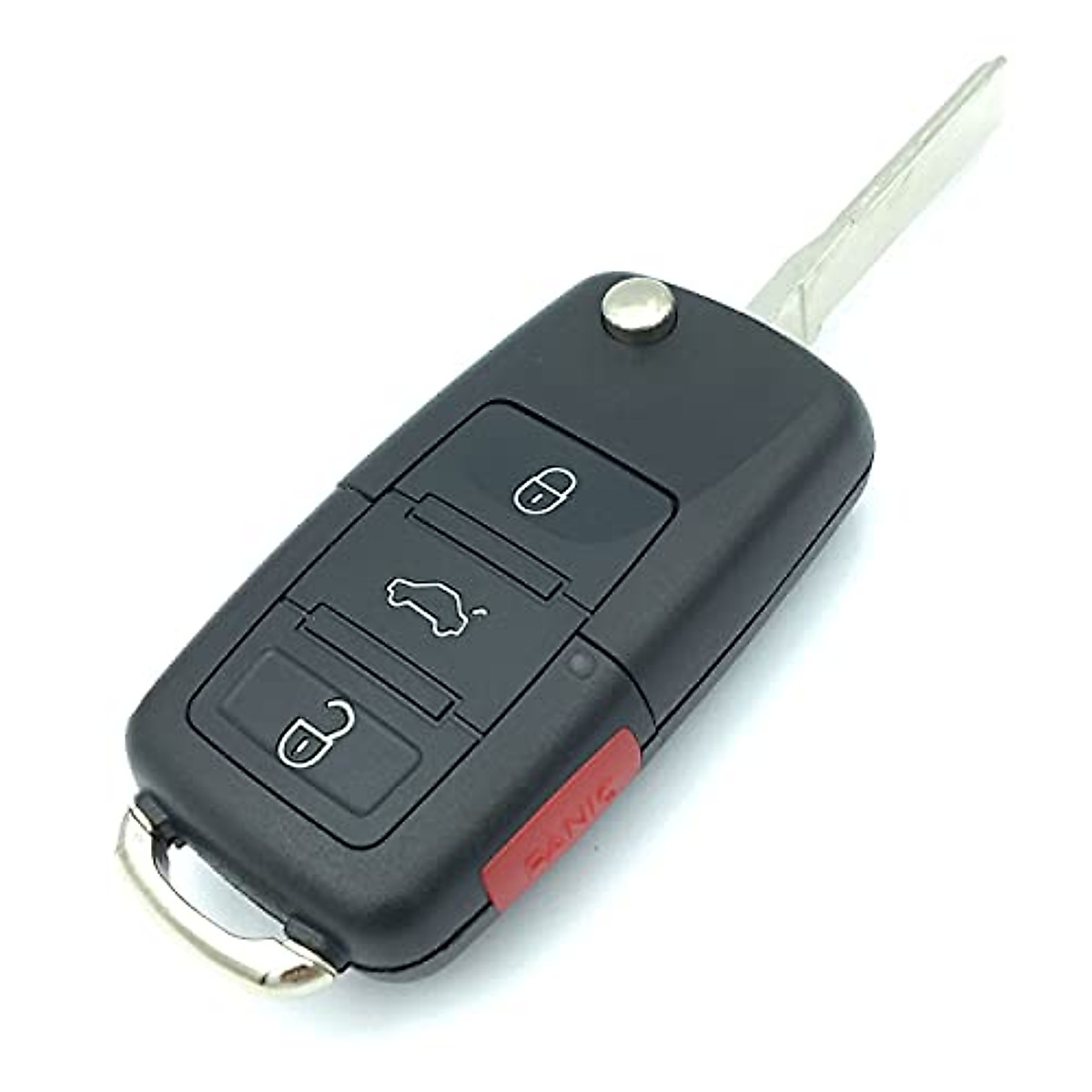 Replacement Keyless Entry Remote Flip Key Fob (Black 1)