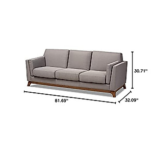 Baxton Studio Sofas Grey