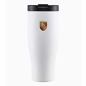 Porsche XL Thermo Mug in Matte White, Stainless Steel 900mL