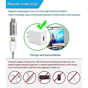 xPOWR |3-Pack| Lightning to USB C Adapter for iPhone: [Updated] New Wider Compatibility, Fast Charging, Compact & Portable - USB C to Lightning Adapter in Silver