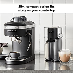 KitchenAid Semi-Automatic Espresso Machine and Automatic Milk Frother Attachment - KES6404