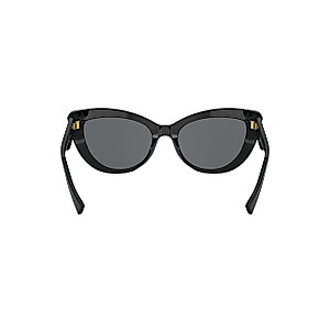 Versace Woman Sunglasses Black Frame, Dark Grey Lenses, 54MM