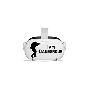 I am Dangerous - RuckUp Soldier Series Decals - Oculus Quest 2 - Decals - Black