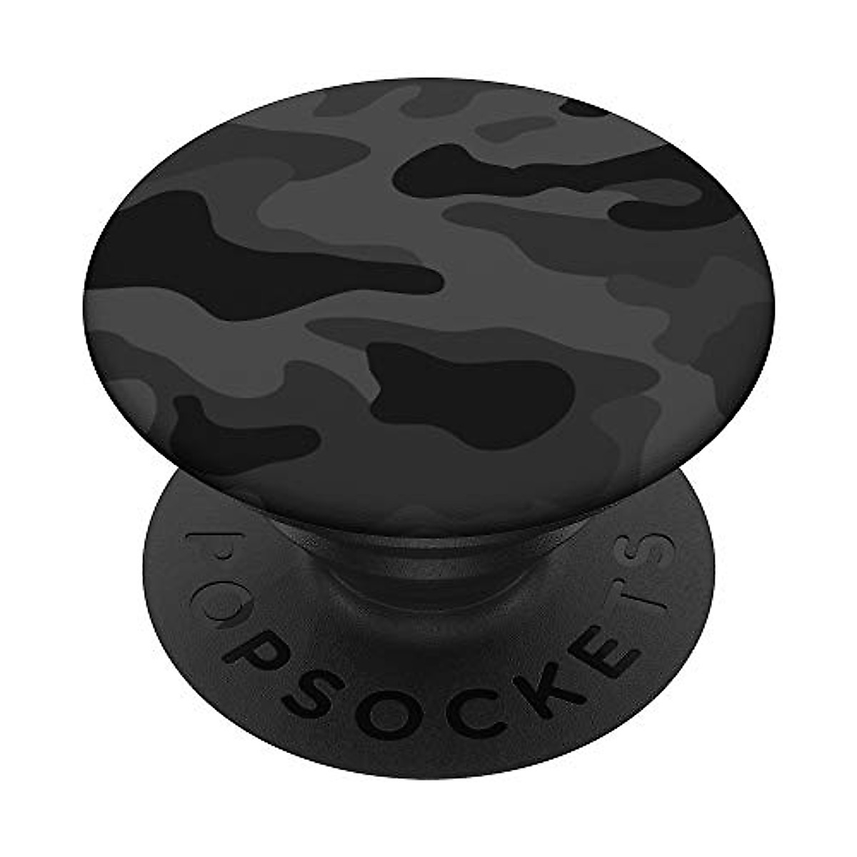 Cute Black Camo pattern darck grey design for boys girls PopSockets Swappable PopGrip