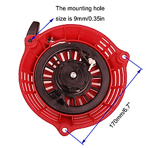HIFROM GCV160 Recoil Pull Starter Start Air Filter Kit Compatible with Honda GCV135 GCV160 GC135 GC160 EN2000 EN2500 Parts