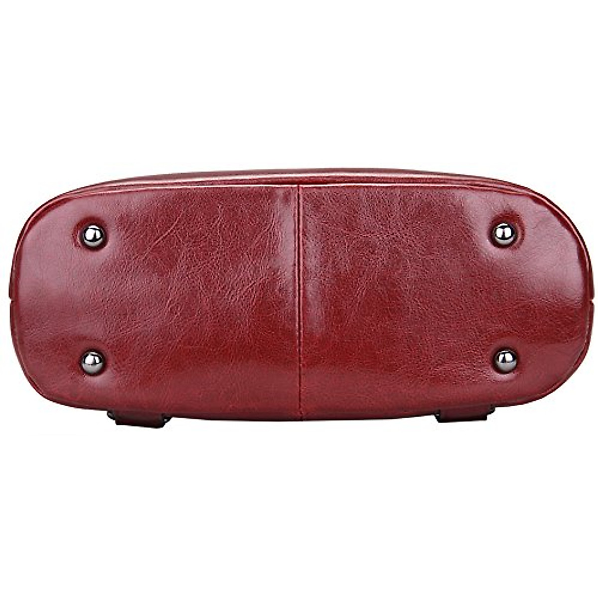 HESHE Leather Backpack Designer Purse for Women Fashion Ladies Travel College Shoulder Bag (Wine-J039)