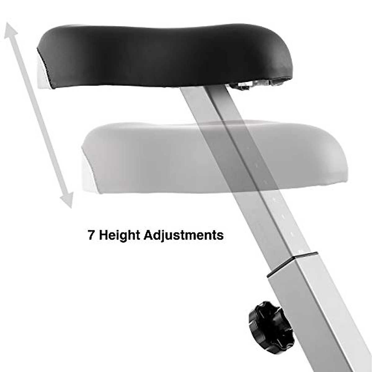 Node Fitness Indoor Cycling Bike - Folding, Upright Stationary Exercise Cycle with Magnetic Resistance