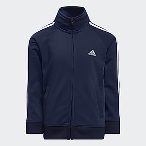 adidas boys Tricot Jacket & Clothing Pants Set, Collegiate Navy, 4T US