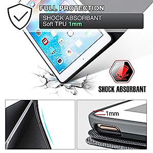 INSSISAIN Case for iPad 9th/8th/7th Generation 2021/2020/2019 10.2 Inch, Multi-Angle Viewing Stand Shell, PU Leather Protective Cover with Auto Sleep for 10.2" iPad 9/iPad 8/iPad 7, Sunflower