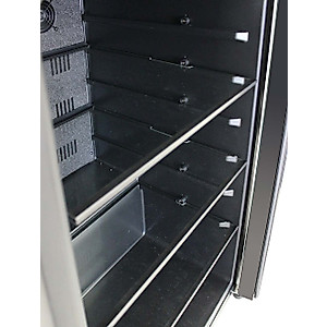 Vinotemp EL-BCU101-01 Refrigerator and Cooler Capacity Mini Drink Fridge with Touch Screen Temperature Control and Glass Door, 161 Can, Stainless Steel, 105 Beverage, Black