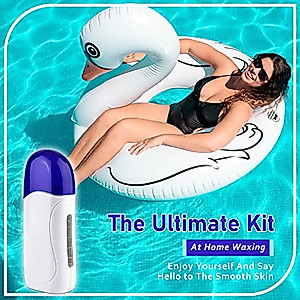 Roll on Wax Warmer for Hair Removal, Portable Wax Roller Heater, JAYWAYNE Electric Depilatory Waxing Roller for Men Women Waxup Roller for Travel, (Only Roller)