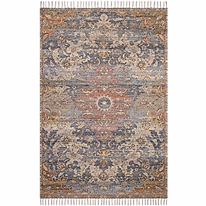 Justina Blakeney x Loloi Cornelia Collection COR-06 Denim / Multi Transitional 7'-9" x 9'-9" Area Rug