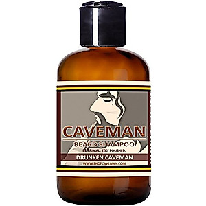 Caveman Beard Wash and Shampoo - Drunken Caveman, Bay Rum - No. 1 Men's Beard Wash (8oz)