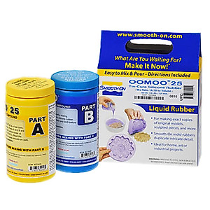 Oomoo 25-1A:1B Mix by Volume Tin Cure Silicone Rubber - Pint Unit