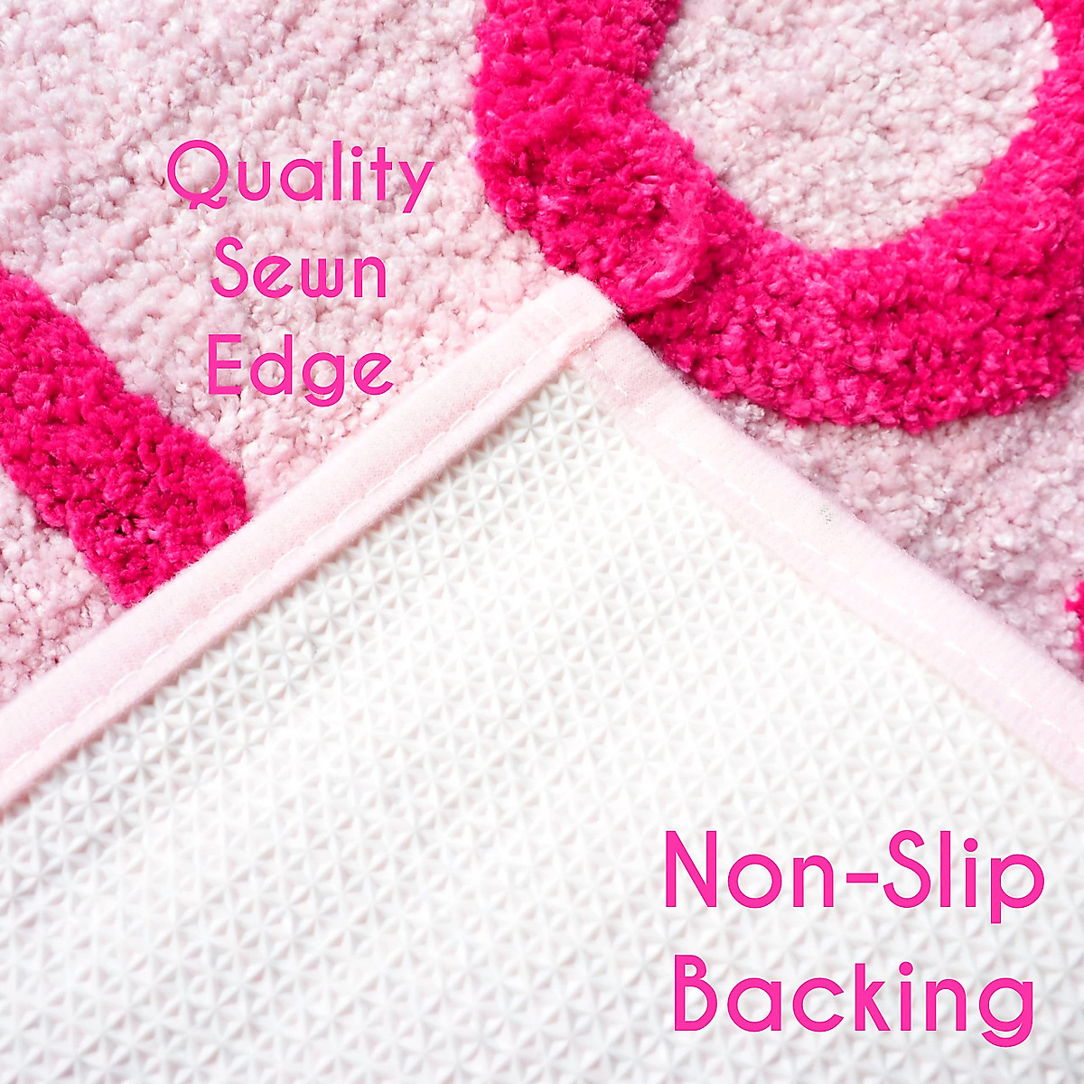 You Look Good Bath Mat Funny Cute Bathroom Rugs for Girls Hello Gorgeous Beautiful Funny Shower Fun Bathroom Decor Non-Slip Washable Kids Women Light Pink Blush Hot Pink