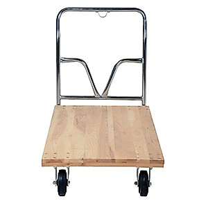 Vestil VHPT-2754 Hardwood Deck Platform Truck, 1600 lbs Capacity, 54" Length x 27" Width x 9-1/4" Height Deck