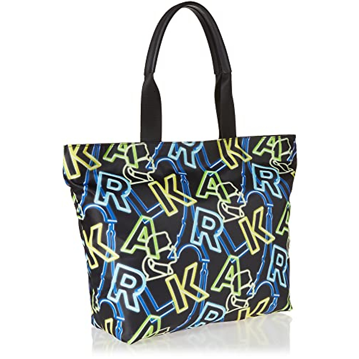 Karl Lagerfeld Paris Amour Small Backpack, Black/Neon Clps Maybelle SLG