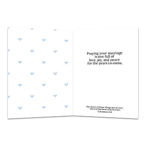 Christian Bridal Shower Card for Christian Bride 5x7Inch Card Christian Bridal Card (Single Card)