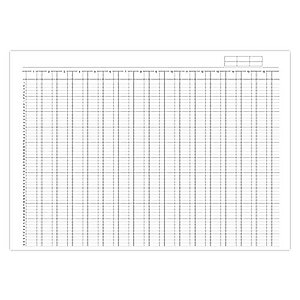 Silvine A3 Book Keeping Analysis Pad, 80 Pages Printed 'Analysis' 16 Columns - Ref A3A16