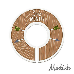 Modish Labels Baby Clothes Size Dividers, Baby Closet Organizers, Size Dividers, Baby Closet Organizers, Closet Dividers, Clothes Organizer, Boy, Woodland, Boho, Scandinavian, Nursery, Fox (Baby)