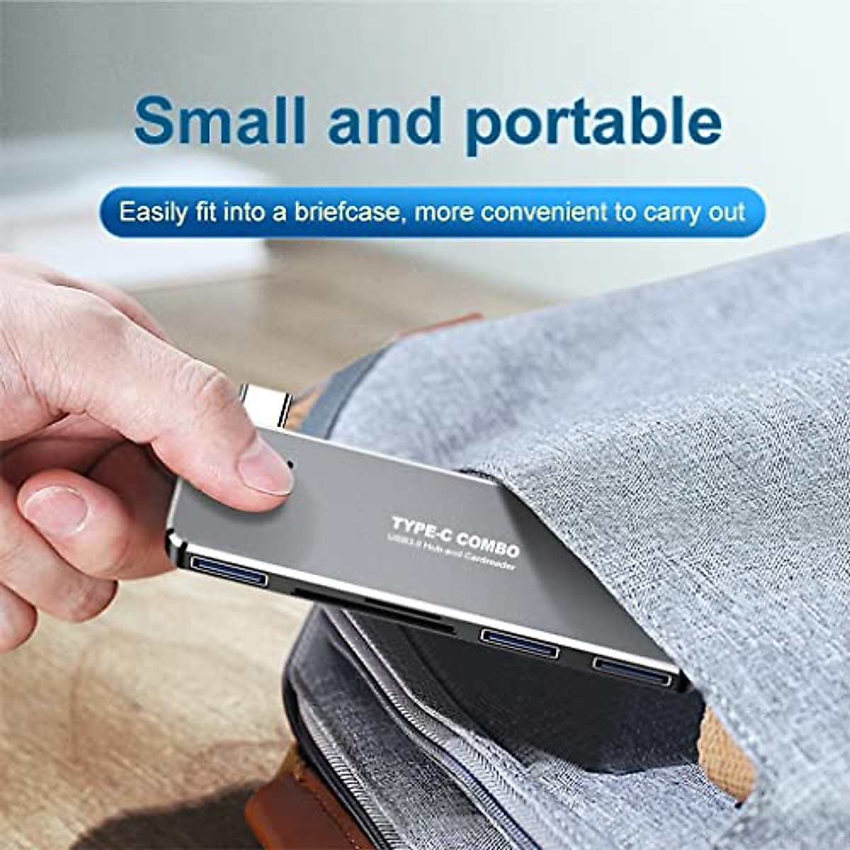 #N05XL0 Type-C USB 3 0 to 4K Hdmi USB 3 0 Sd Tf Card Reader 5 In1 Hub Adapter