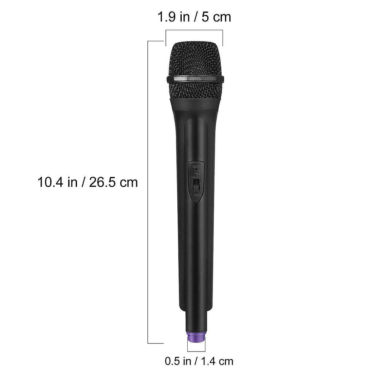 Ipetboom Simulated Microphone Toy, 1 Pc Fake Microphone Pretend Play Mic Microphone Karaoke Prop Fun Birthday Party Favors