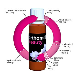 Orthomol Beauty, Women's Beauty Supplement, 7-Day Supply, Supports Hair, Skin, and Nail Health, Collagen Supplement with Coenzyme Q10