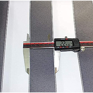 STRIPE CANVAS AWNING FABRIC WATERPROOF OUTDOOR FABRIC 60" BLACK/WHTE (10 yards)