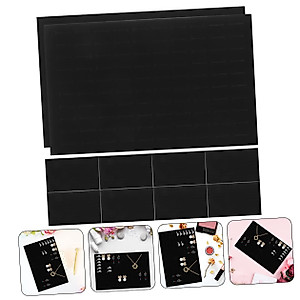 Zerodeko 10pcs jewelry box pad velvet choker hoop earring trinket tray earring sponge holder jewelry insert tray jewelry sponge insert foams pad sponge earring tray ring display pad bracket