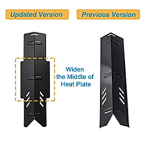 BBQration 15 inch Widen Heat Plate Replacement for Dyna-glo DGF510SBP DGF510SSP, Uniflame GBC1059WB, Backyard BY13-101-001-13 GBC1460W, Heat Shield Tent Flame Tamer Burner Cover