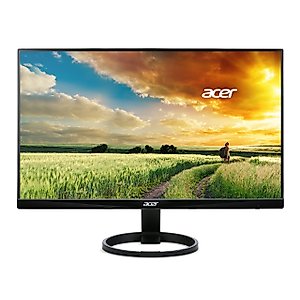 Acer R240HY Abmidx 23.8" Full HD (1920 x 1080) VA Monitor (HDMI, DVI & VGA Ports),Black
