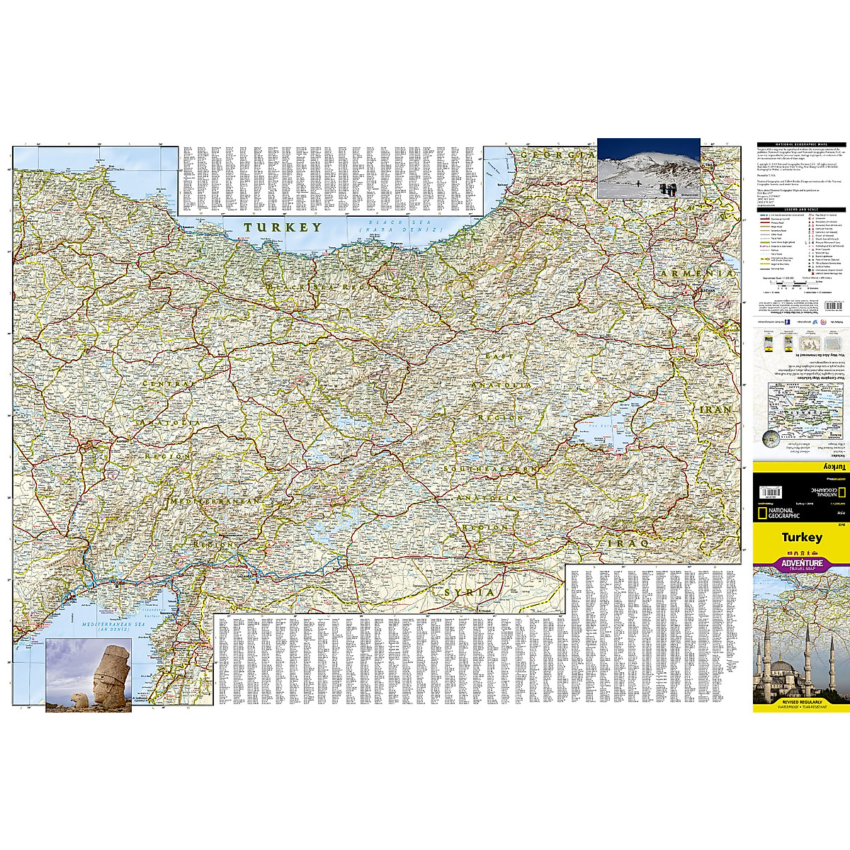 Türkiye (Turkey) Map (National Geographic Adventure Map, 3018)