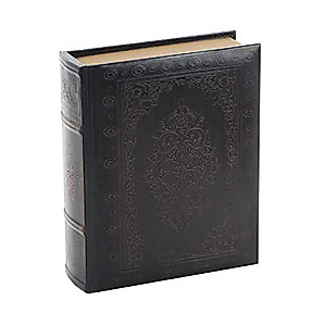 Deco 79 Traditional Wood Rectangle Box, Set of 3 13", 10", 8"H, Dark Brown