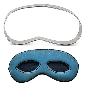 LILIAO Party Mask Cookie Cutter - 3.7 x 1.8 inches - Birthday Biscuit Fondant Sandwich Bread Mold Cutters - Stainless Steel - by Janka